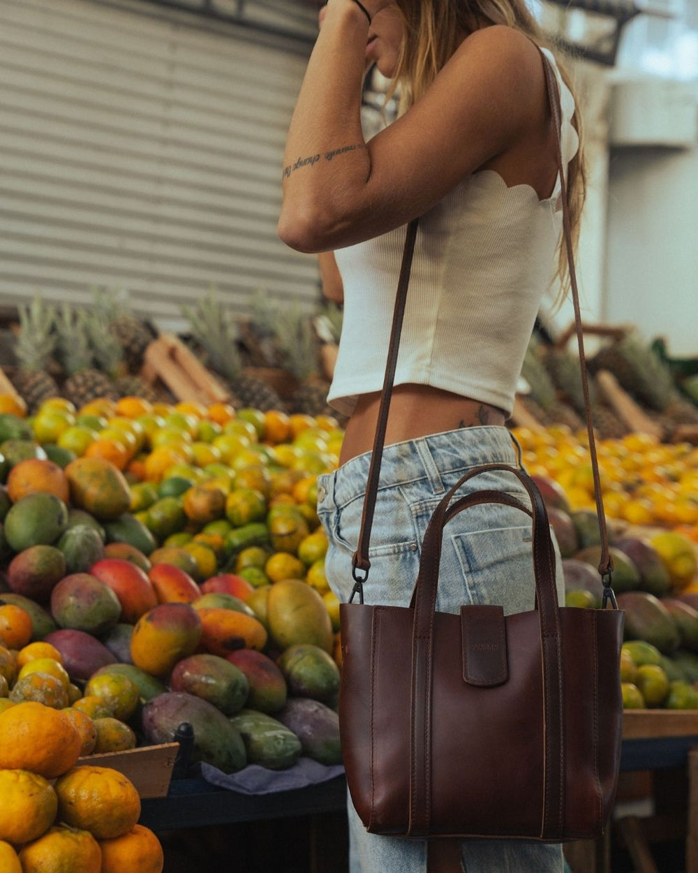 Susan Leather Mini Tote | Amazing Lyndon